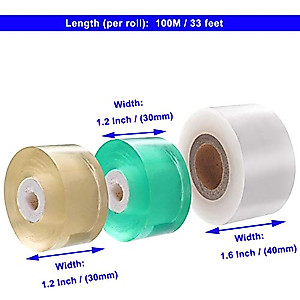 KOHAND Grafting Tapes, 30 Rolls Garden Tapes for Plants 328Ft/100M Each, Self-Adhesive Plants Repair Poly Budding Tapes, Stretchable Floristry Film Fruit Tree Grafting Tool