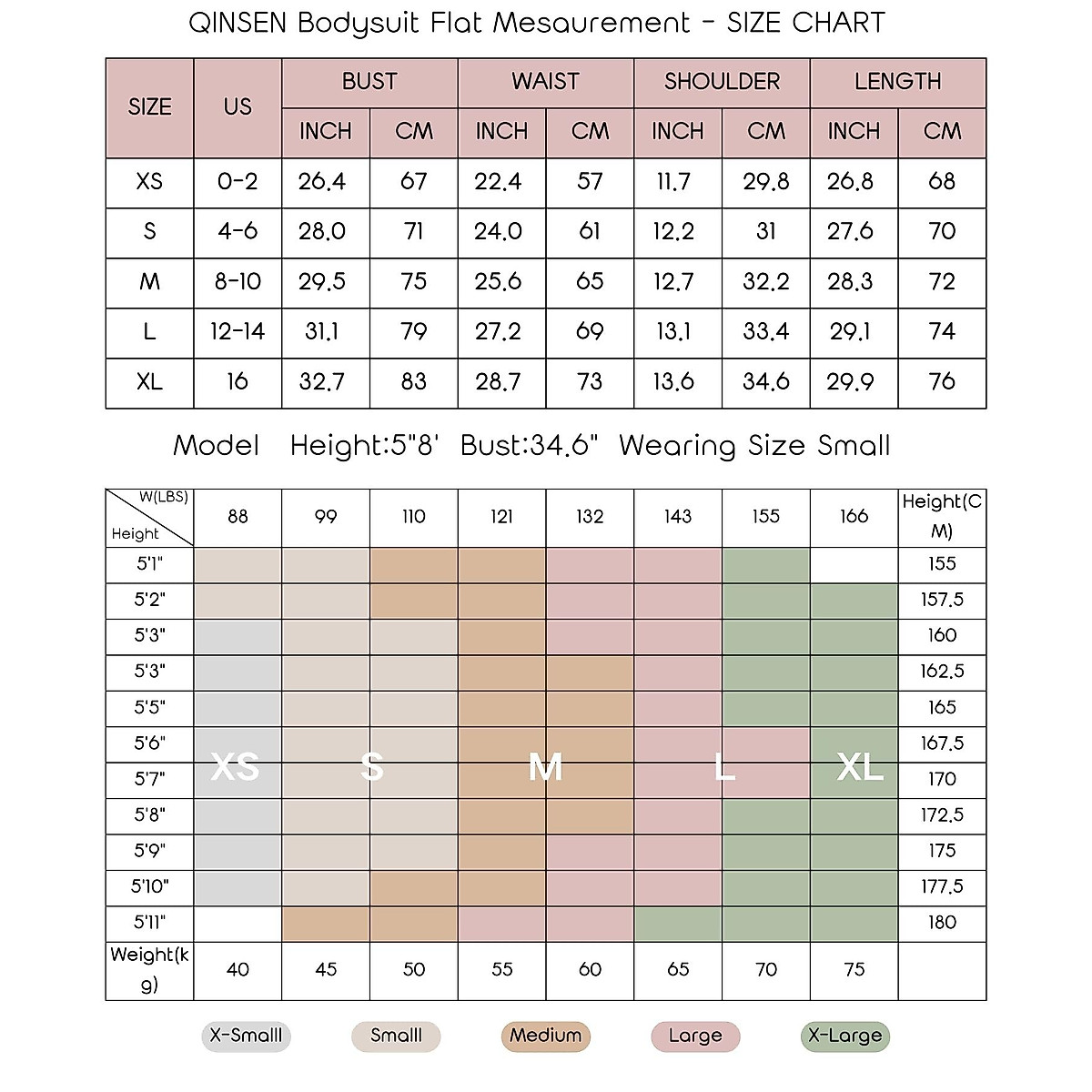 QINSEN Sexy Bodysuit for Women Square Neck High Cut Thong Tops Long Sleeve Shirt Coffee Bean XL