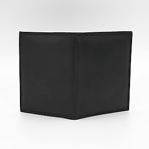AG Wallets 2 ID Leather Bifold License Holder (Black RFID Napa)