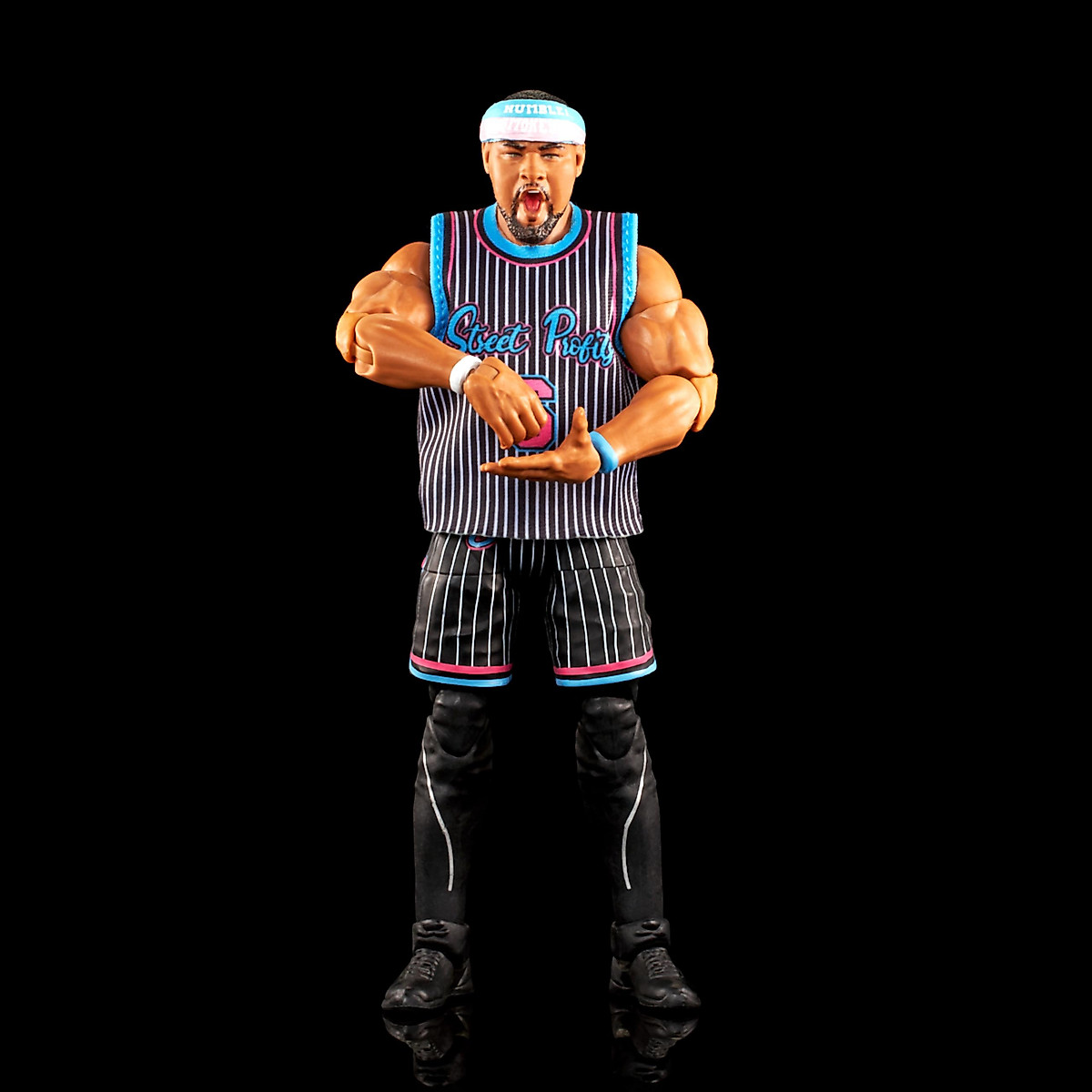 Mattel WWE Elite Collection Action Figure & Accessories, Series #103 Angelo Dawkins 6-inch Collectible with 25 Articulation Points & Swappable Hands