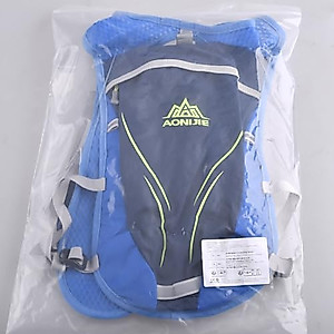 TRIWONDER Hydration Pack Backpack 5.5L Outdoors Mochilas Trail Marathoner Running Race Hydration Vest (Blue - Only Vest)