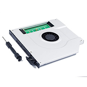 Internal Cooling Radiator Fan Cooler for Lenovo IdeaPad Z40 Z400 Z500 Z510 Z710 Z50-70 Z50-75 Z51-70 Z50-70 Z50-70 Laptop, 2nd M.2 NGFF SSD Caddy, Second Solid State Drive Enclosure Optical Bay