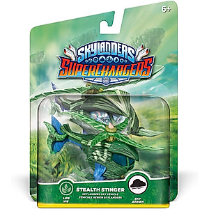 Skylanders SuperChargers 5 Pack Vehicle Starter Bundle! 5 Vehicles, 1 Trophy, 1 Character: Splatter Splasher , Burn-Cycle , Jet Stream ,Stealth Stinger and Deep Dive Gill Grunt, Reep Ripper Sea Trophy
