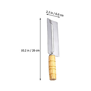 HEMOTON Potato Peeler 2pcs Paring Peeler Multitools Peeling Kinves Pineapple Peeling Fruit Peel Remover Steel Fruit Peeler Veggie Peelers Carrot Peeler Vegetable Wooden Cutting Machine