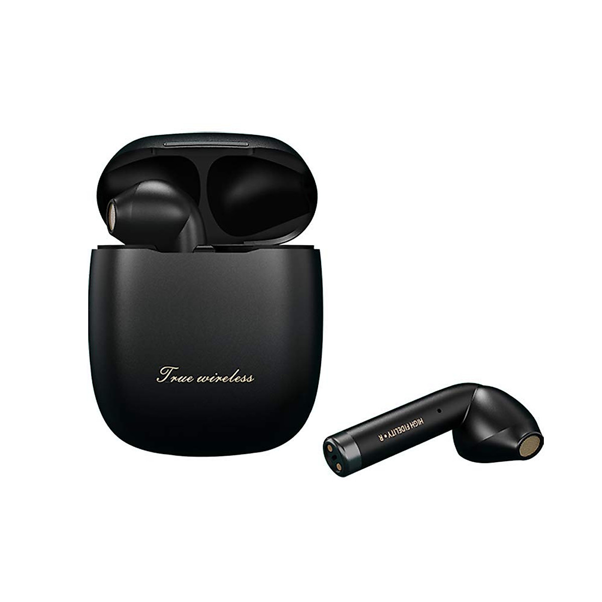 SEEWAY True Wireless Earbuds,Bluetooth Earbuds V5.1,with Touch Control 25 Hours Playtime, USB-C for Fast Charging, Premium Deep Bass for Sports,Commute,Work (Black)