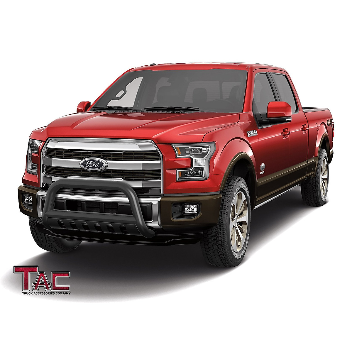 TAC Bull Bar Fits 2004-2024 Ford F150 (Exclude Heritage edition/all F150 Raptor models/2020-2022 Diesel models)|2022-2024 F150 lightning EV|2003-2017 Expedition 3" SUV Black Bumper Guard