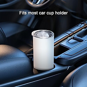 CHLJAR Sublimation Tumblers Bulk 20 oz Skinny, 25 Pack Stainless Steel Double Wall Insulated Straight White Blank Cups with Lid and Straw, Polymer Coating for Heat Transfer