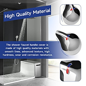 RP28595 Shower Handle Replacement Parts Temperature Control Knob for Delta Faucet Temperature Knob and Cover, Replacement Parts for Delta Shower