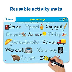 Skillmatics Educational Game - I Can Write, Reusable Activity Mats with 2 Dry Erase Markers, Gifts for Ages 3 to 6