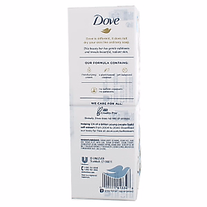 Dove Beauty Bar for Softer Skin Gentle Exfoliating More Moisturizing Than Bar Soap 3.75 oz 6 Bars