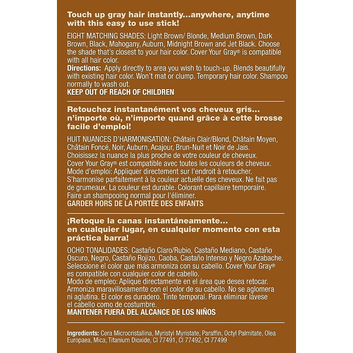 Cover Your Gray Hair Color Touch-Up Stick - Medium Brown