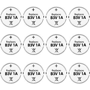 Enerpe B3V 1A Replacement Battery High Capacity Compatible with High Tech Electronic Collars of MS-4 and MS-5 Pack of 12
