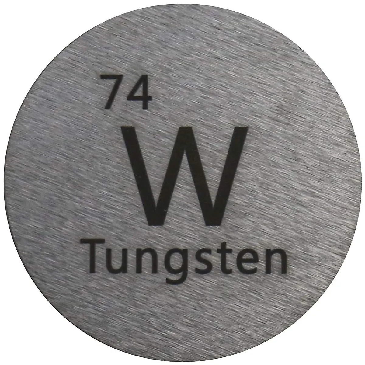 Tungsten (W) 24.26mm Metal Disc 99.95% Pure for Collection or Experiments
