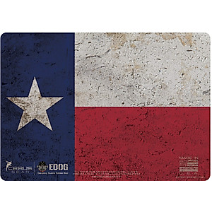 Texas State Flag 5 PC EDOG Cerus Gear Heavy Duty Pistol Cleaning 12x17 Padded Gun-Work Surface Protector Mat Solvent & Oil Resistant & 3 PC Cleaning Essentials & Clenzoil, Made in The USA