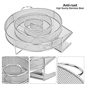 TOPINCN Cold Smoke Generator for BBQ Grill Round Food Grade Stainless Steel BBQ Salmon Meat Burn Smoker Generator