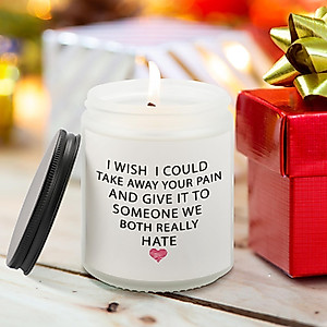 BeauGift Get Well Gifts for Women, Get Well Soon Gifts for Women After Surgery, Feel Better Gifts for Women, Inspirational Candles for Condolence, Miscarriage, Cancer, 7oz Soy Wax Lavender Scented