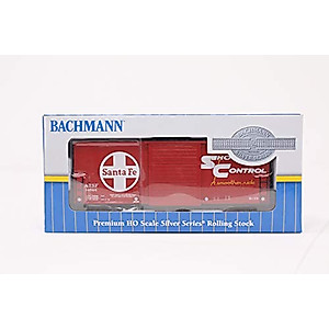 Bachmann Trains - High-Cube Box Car with Sliding Door - ATSF (Santa Fe) - HO Scale,Silver