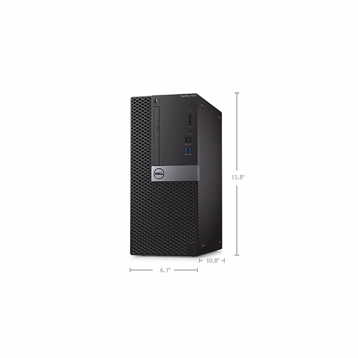 Dell Optiplex 7040 Mini Tower Desktop Computer (i5-6500, 250GB HDD, 8GB RAM) Windows 10 Pro (Renewed)