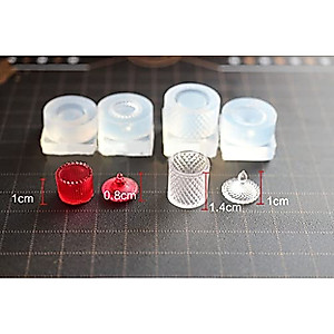 Lerpwige Mini Tray Candy Cans Silicone Mold Epoxy Resin Mold DIY Jewelry Tools Desktop Ornament Crafts Making Supplies Non-Stick