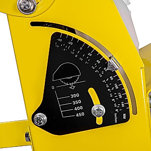 Stark USA Stark 14.0HP Walk Behind Concrete Floor Cut Off Saw Gas-Powered w/Wheel 20inches Wet Cutter Tile Masonry Rock Stone W/Guide Roller