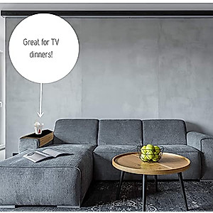 Nord Eagle Bamboo Sofa Arm Tray Table Arm Rest Protector Universal Drink Holder Side Table Couch Remote Caddy