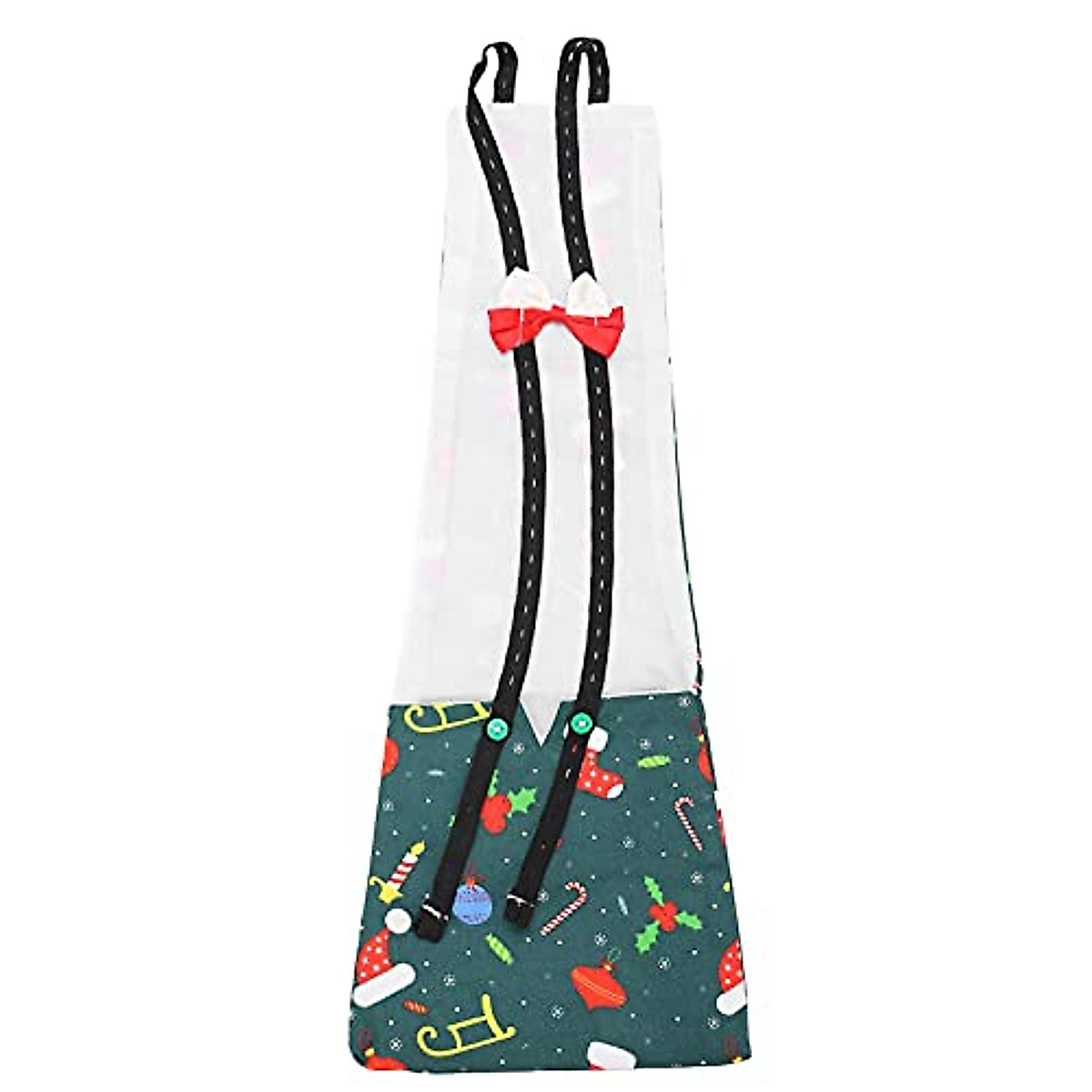 Pssopp Pet Chicken Diaper Washable Reusable Poultry Cloth Diaper for Goose Duck Hen Chicken (Cream‑Coloured Christmas L)