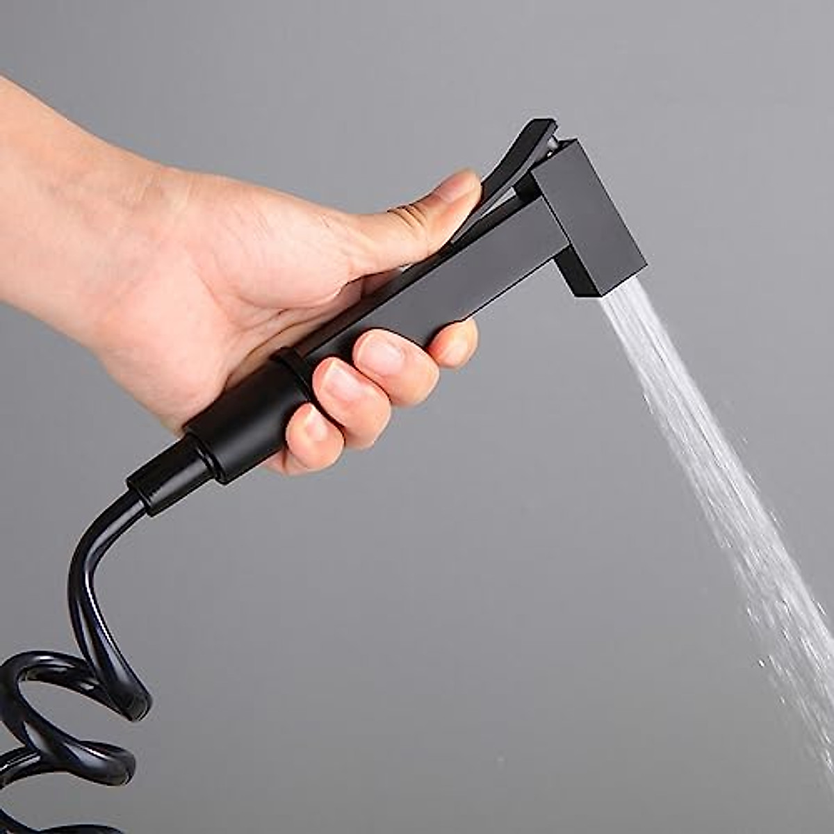 NBAAYIK Handheld Bidet Sprayer for Toilet,Bidet Sprayer Kit,Toilet Sprayer Bidet,Bidet Sprayer for Toilet from Sink,Full Copper Toilet Spray Partner High Pressure Flushing,White (Brushed G