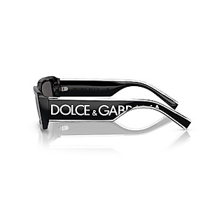 Dolce & Gabbana DG6187-501/87 Sunglasses BLACK w/DARK GREY 53mm