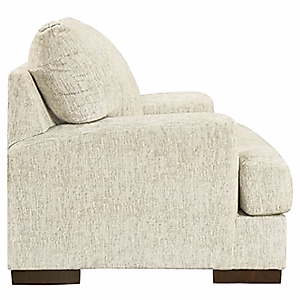 Signature Design by Ashley Caretti Contemporary Upholstered Chair and a Half, Beige