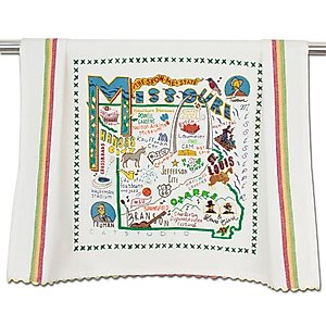 Catstudio Missouri Dish Towel - U.S. State Souvenir Kitchen and Hand Towel with Original Artwork - Perfect Tea Towel for Missouri Lovers, Travel Souvenir