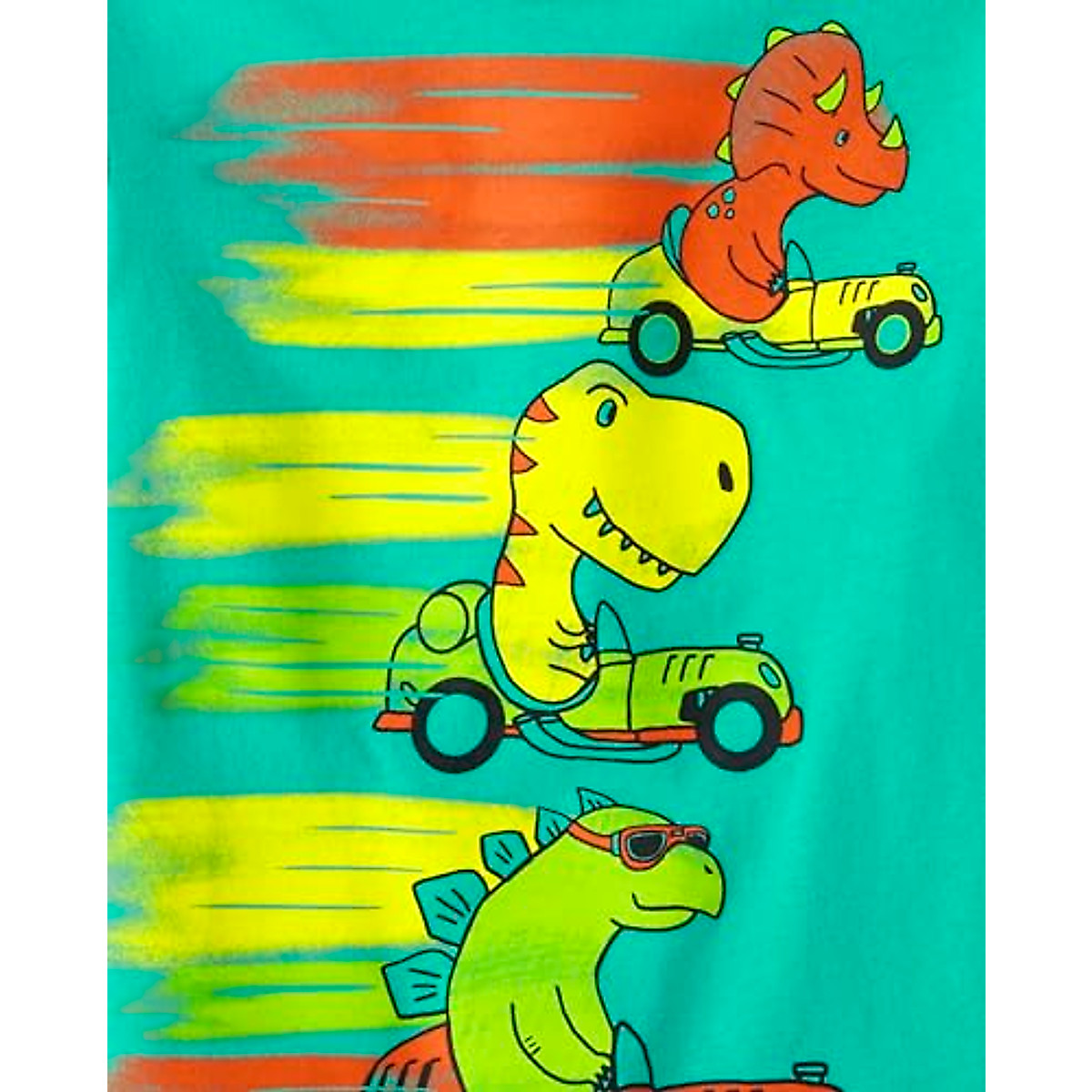 The Children's Place Baby Toddler Boys Short Sleeve Graphic T-shirt 3-pack, Dinos, 4T
