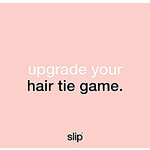 Slip Silk Skinnie Scrunchies in Black, Pink, and Caramel - 100% Pure 22 Momme Mulberry Silk Scrunchies for Women - Hair-Friendly + Luxurious Elastic Scrunchies Set (6 Scrunchies)