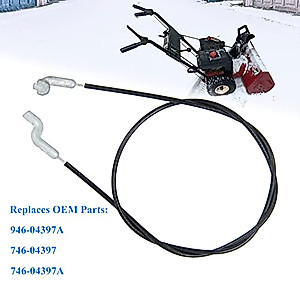 AILEETE 946-04397A Speed Selector Cable for MTD Craftsman Yard Machines Husky Troy-Bilt Yard Man Snowblower Snow Thrower, Replaces 746-04397 746-04397A