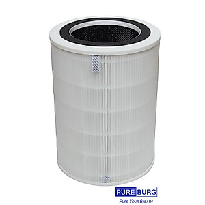 PUREBURG Replacement Filter Compatible with Proscenic A9 & Probreeze PB-P07 & Ganiza G300S, Insignia NS-APMWH2 BLITZHOME BH-AP450 TOnEnergy Air Purifier,H13 HEPA Activated Carbon