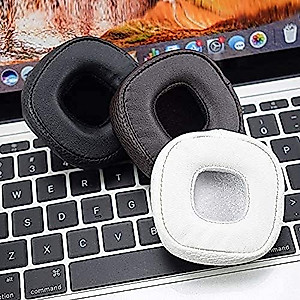 Replacement Earpads Protein Leather Memory Foam Ear Pads Cushions Cover Repair Parts Compatible with Marshall Major 3 Marshall Major III Wireless On-Ear Headphone (White)