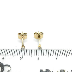 14K Gold Plating Tiny 2MM Cubic Zirconia Stud Earrings Minimal 20G Cartilage Piercing Ear Studs Smallest CZ Post Earrings for Women&Men…