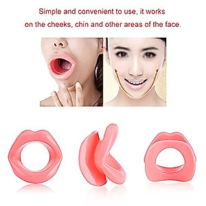 Silicone Face Slimmer Mouth Tightener Rubber Anti-wrinkle Anti-aging Mouth Muscle Tightener Face Exercise Lips Trainer Face-lift Beauty Tool, Face Exerciser, Facial Yoga for Skin Tighten Firm
