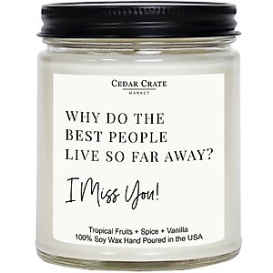 I Miss You Gifts for Her Women - Best Friend Candle - I Wish You Lived Next Door | Long Distance Friendship | Thinking of You Gifts | Birthday Gifts | You Should Have Moved Closer to Me Candle