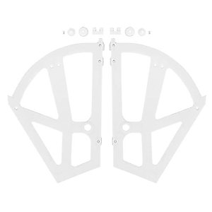 Hinges Accessory, Shoe Rack Hinges, Home Plastic Shoe Cabinet Hinges, Easy to Assemble and Disassemble, for Bedroom, Living Room and Entryway(White)