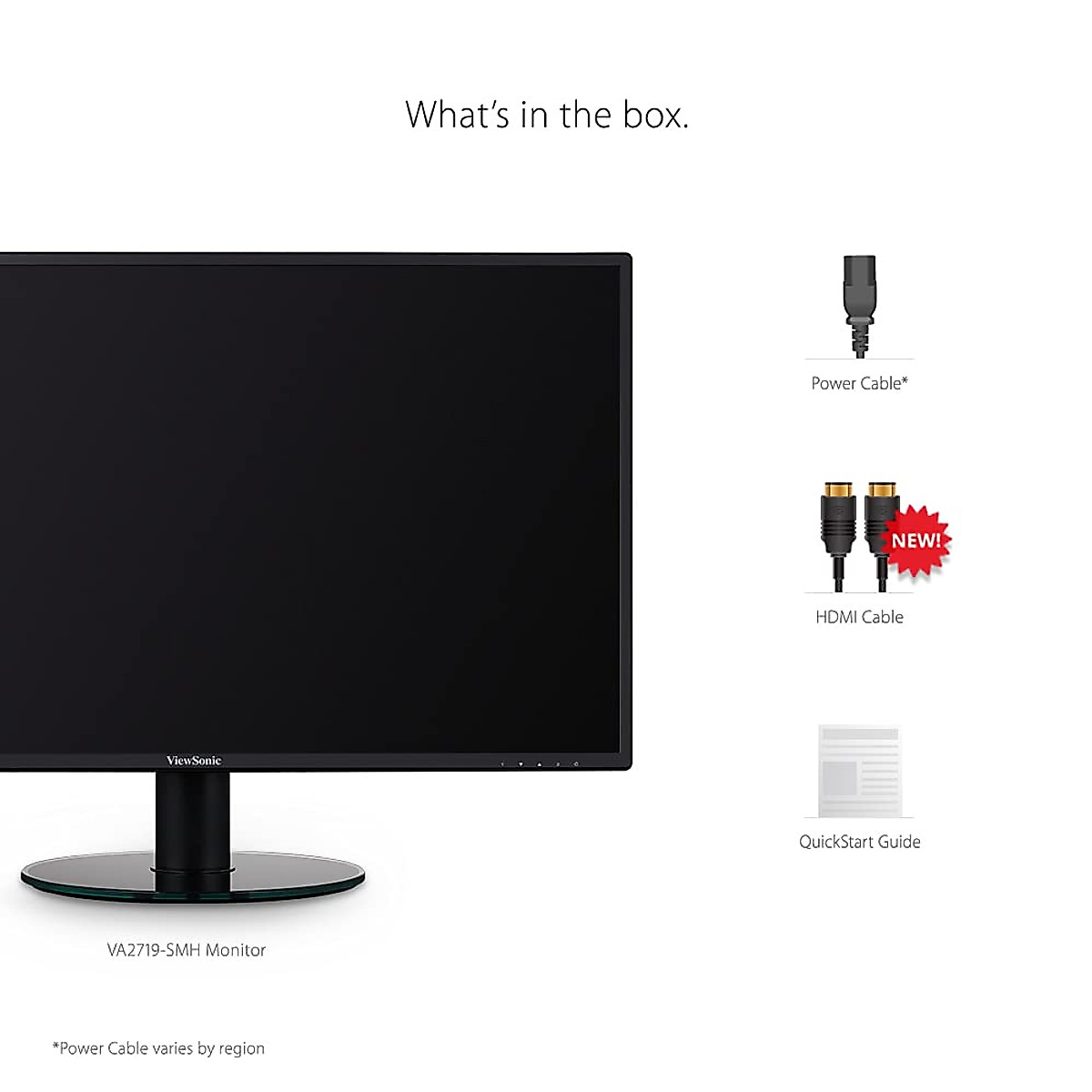 ViewSonic VA2719-SMH 27" IPS 1080p Monitor HDMI, VGA (Renewed)