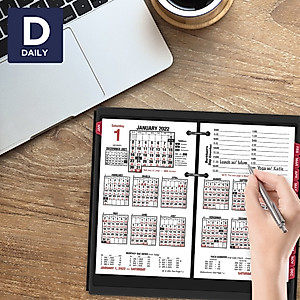 AT-A-GLANCE 2022 Daily Desk Calendar Refill by AT-A-GLANCE, 4-1/2" x 7-1/2", Loose-Leaf (E71250)