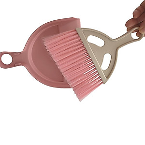 3 Pack Mini Broom and Dustpan Set with Handle, Hangable Small Hand Dustpan and Brush Cleaning Tool Set for Table Desk Keyboard Countertop Cars Sofa