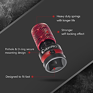 ColumPRO 2PCS Impact Wrench Adapters, 3/8” square Drive to 1/4” Hex Shank Converter, Quick Change Bit Holder Adapter for Impact Wrench, Ratchet Wrench