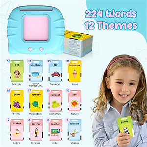 QuTZ Toddler Toys for 2 3 4 5 Year Old Boys and Girls, Autism Sensory Toys for Autistic Children, Learning Montessori Toys, Speech Therapy Toys, 224 Sight Words Talking Flash Cards