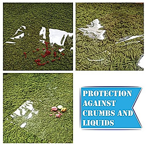 Easy Cleaning Baby Splat Mat Waterproof High Chair Floor Mat Feeding Floor Cover (Clear)