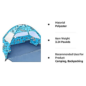 Ocean World 2 in 1 Beach Tent/Indoor Tent for Kids, Babies, Toddlers, and Family | UPF 50+ UV Protection, PU800 Waterproof 3-4 Person Sun Shelter Sun Shade | Baby Beach Tent, Baby Tent for Beach