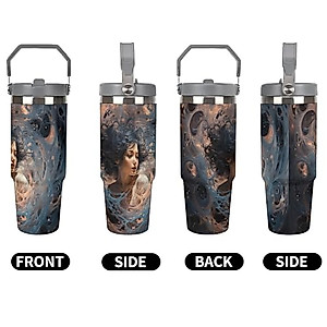 SYJTGDE Large Capacity Car Cup Black Hole in Space Fashionable Upgrade Car Cup Advanced And Beautiful Travel Cup