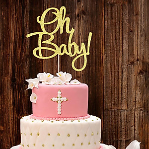 Auteby Oh Baby Cake Topper - Baby Shower For boys and girls