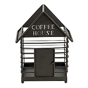 Boston Warehouse House Coffee Pod Storage, Counter Basket, Black