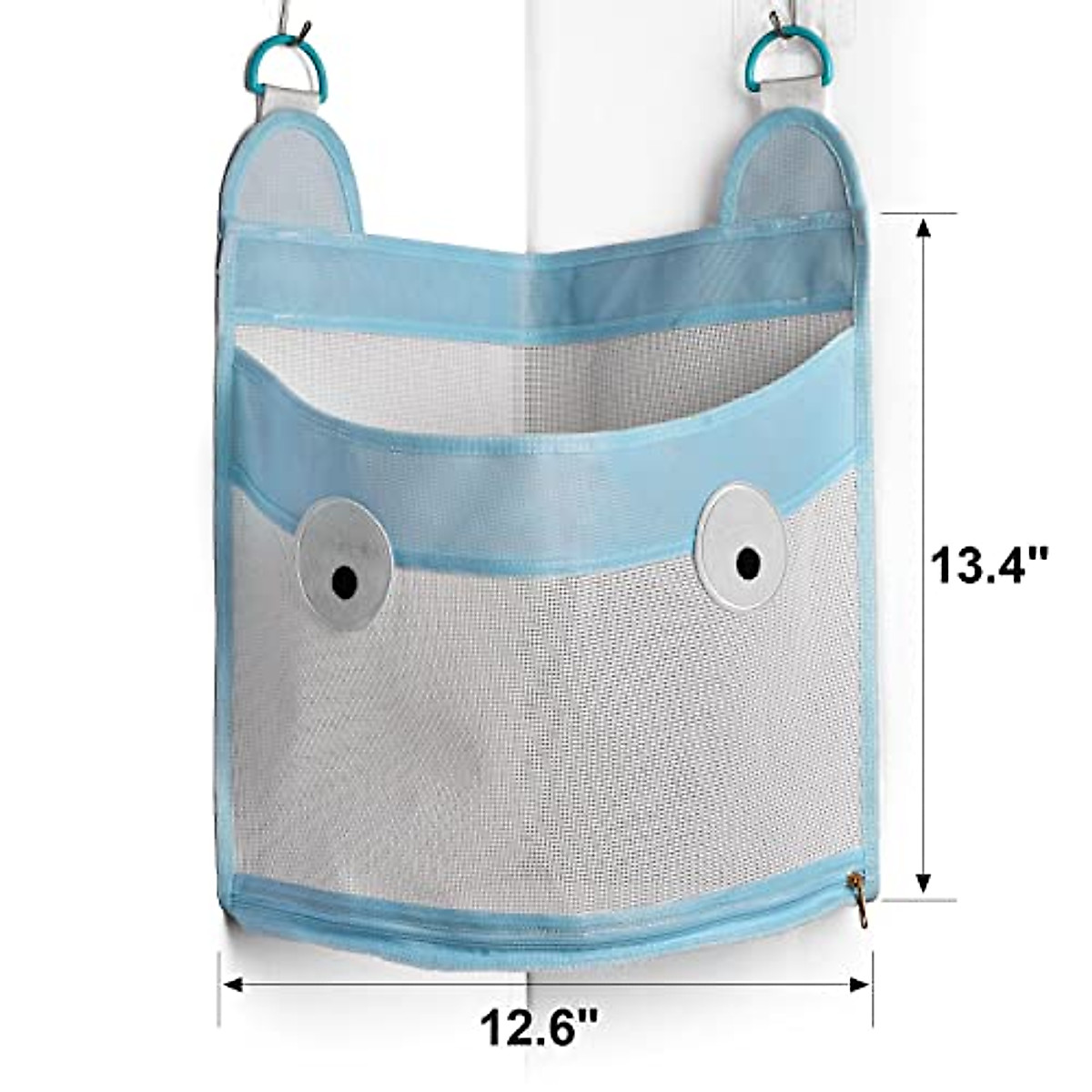 Tudikir Baby bath toy holder Bath Toy Organizer,bath toy storage for tub,Corner Hang Suspension Bath Toy Holder Large Capacity Multi Use Corner Shower,bath toy storage-Quick Drying